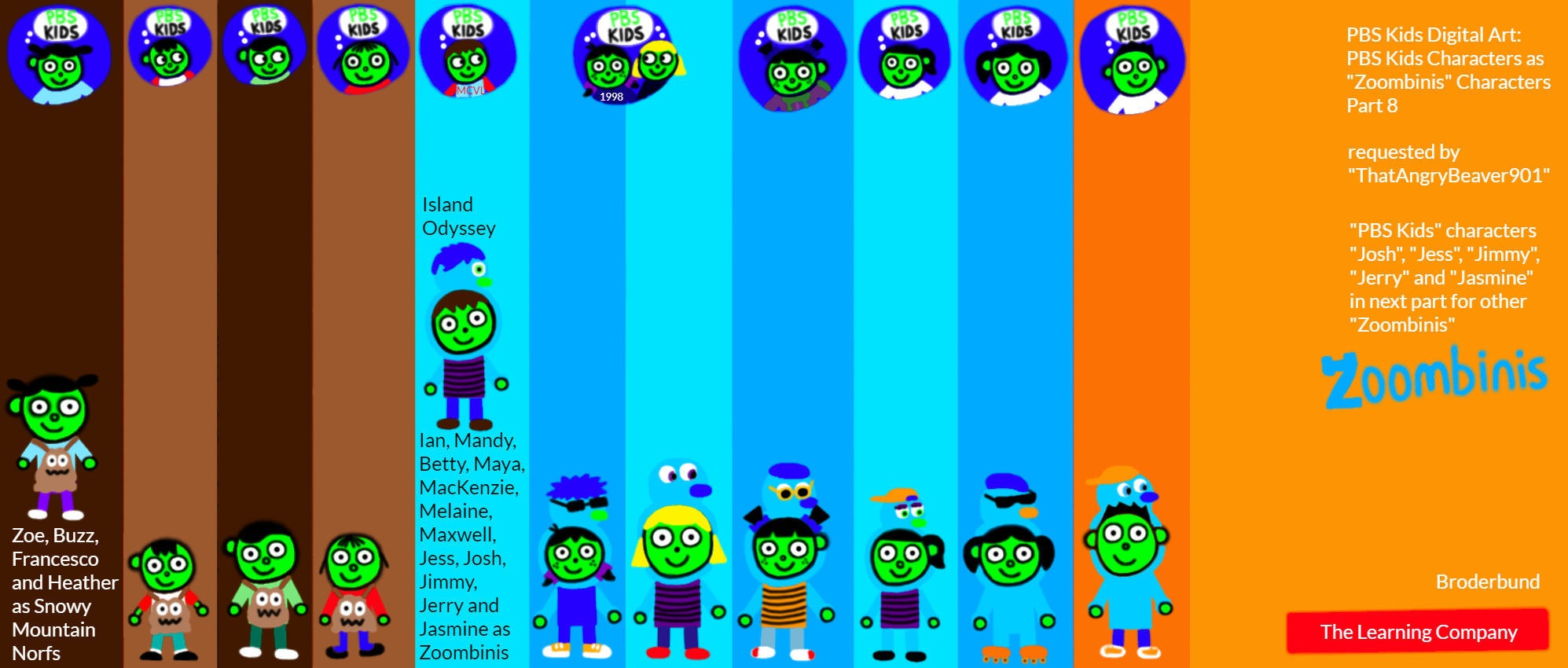 PBS Kids Digital Art: Zoombinis Characters Part 8 by MAPSuperStar on ...