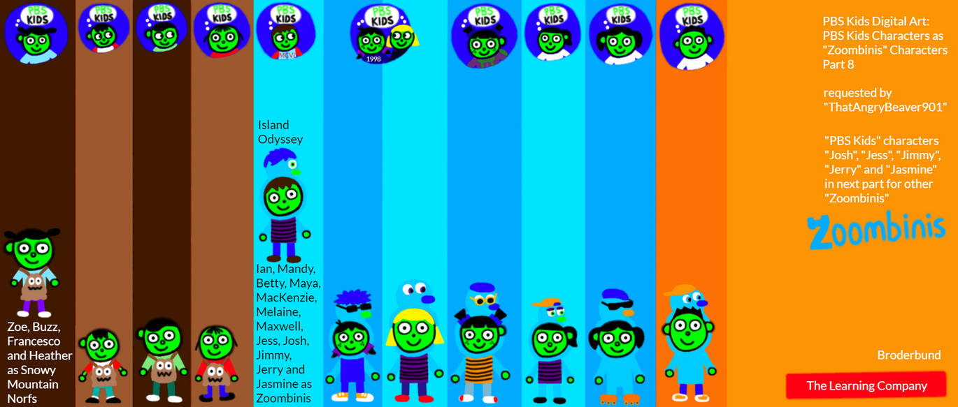 PBS Kids Digital Art: Zoombinis Characters Part 8 by MAPSuperStar on ...
