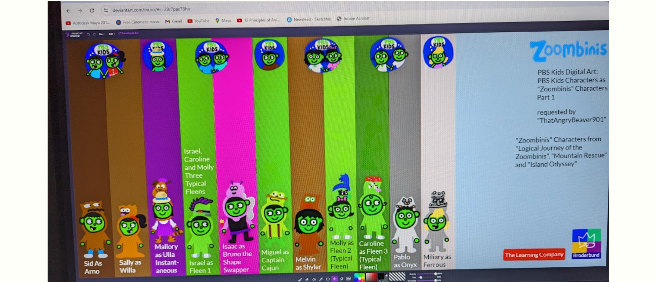 PBS Kids Digital Art: Zoombinis Characters Part 1 by MAPSuperStar on ...