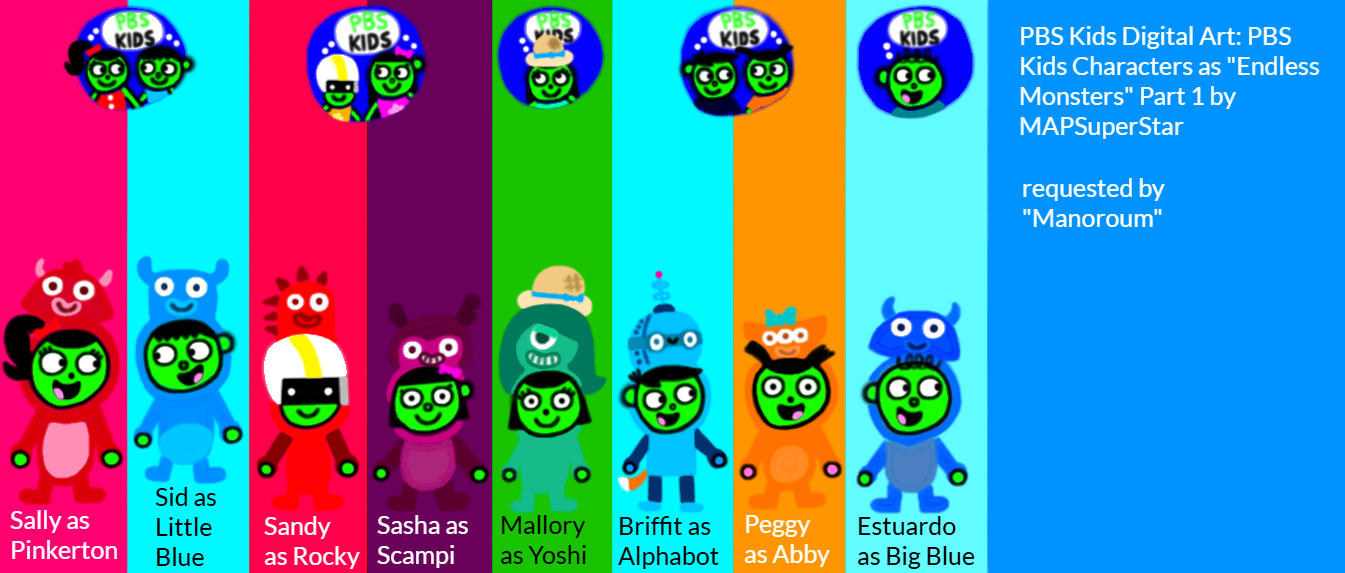 PBS Kids Digital Art: Endless Monsters Part 1 by MAPSuperStar on DeviantArt
