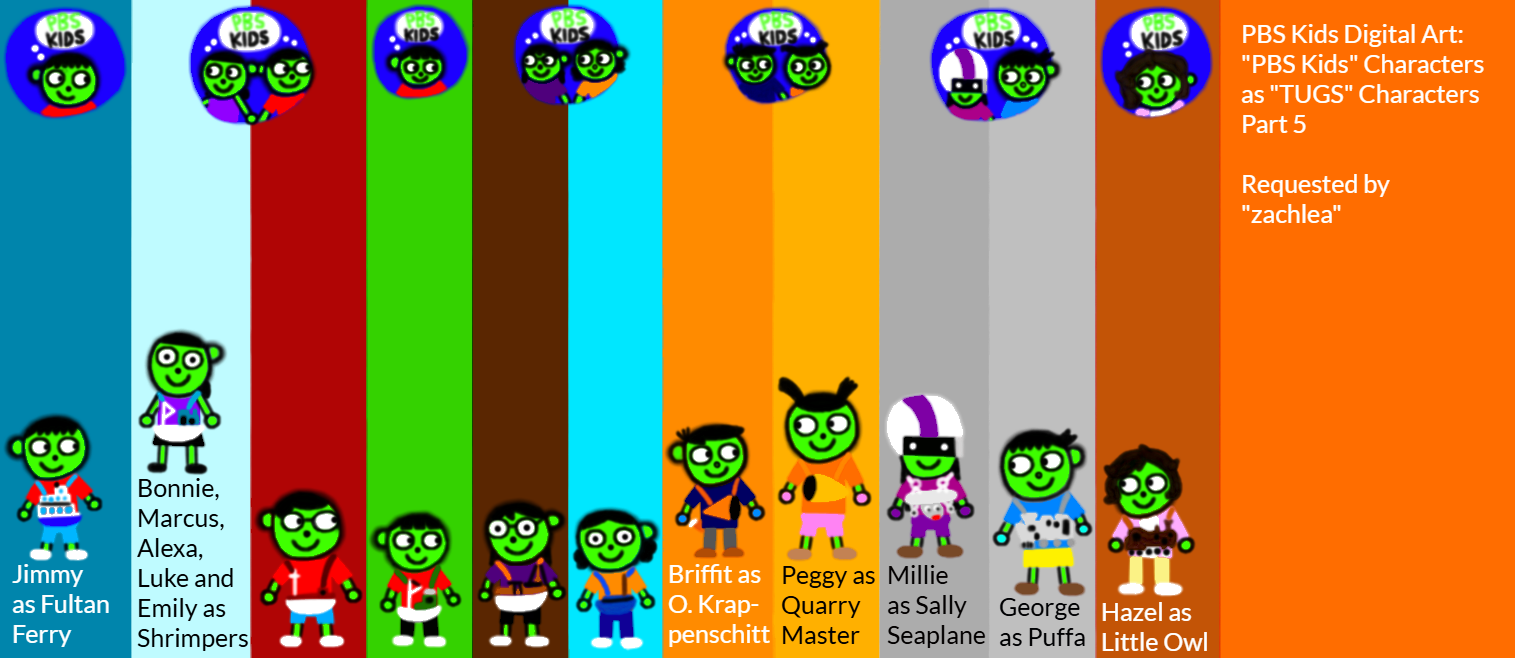 PBS Kids Digital Art: TUGS Characters Part 5 by MAPSuperStar on DeviantArt
