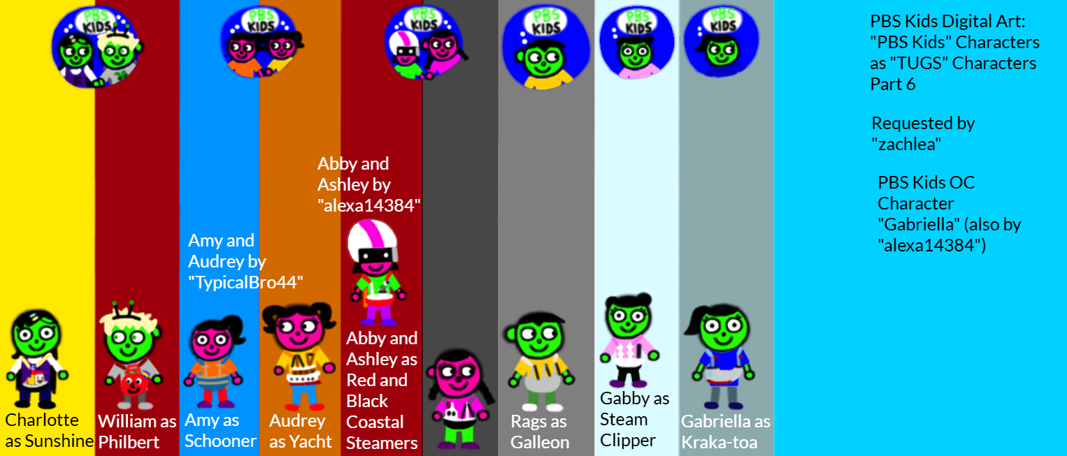 PBS Kids Digital Art: TUGS Characters Part 6 by MAPSuperStar on DeviantArt