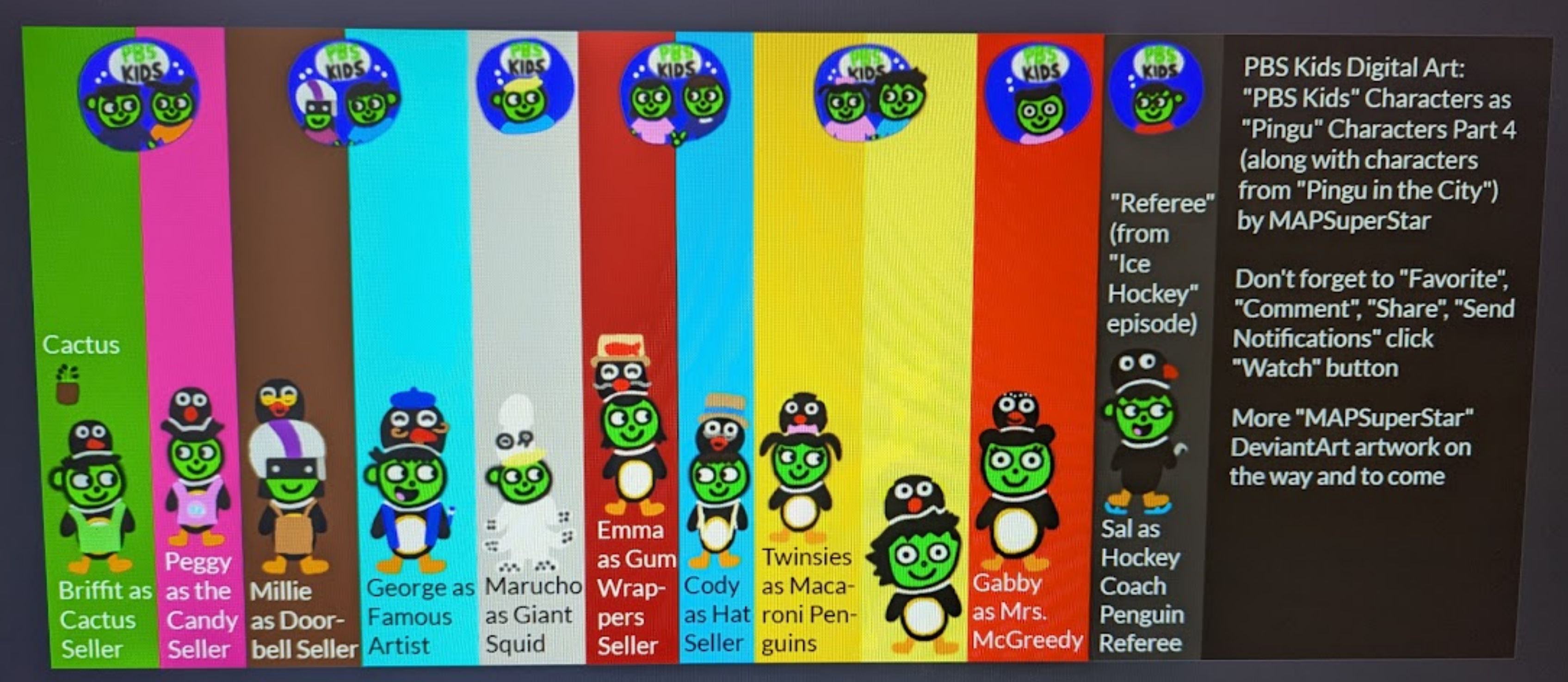 PBS Kids Digital Art: Pingu Characters Part 4 by MAPSuperStar on DeviantArt
