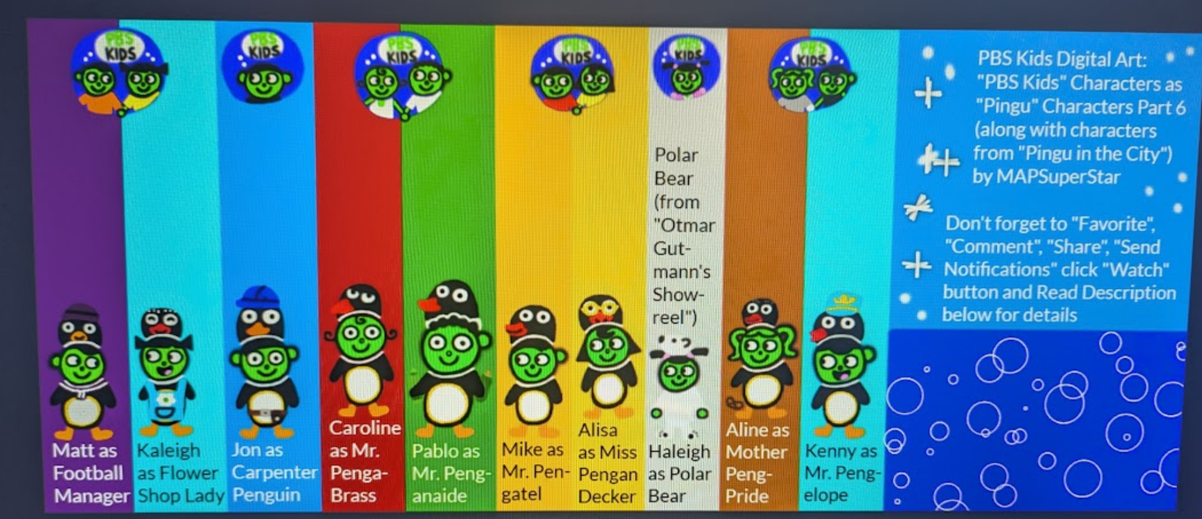 PBS Kids Digital Art: Pingu Characters Part 6 by MAPSuperStar on DeviantArt