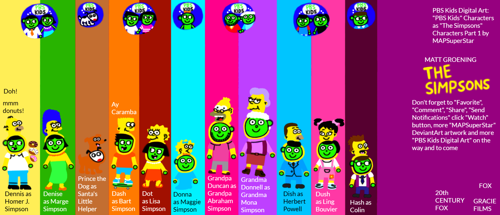 PBS Kids Digital Art: The Simpsons Part 1 by MAPSuperStar on DeviantArt