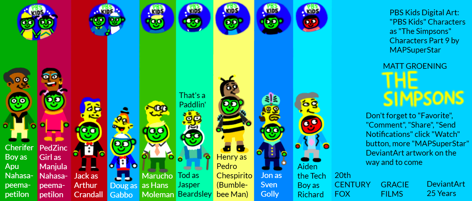 PBS Kids Digital Art: The Simpsons Part 9 by MAPSuperStar on DeviantArt