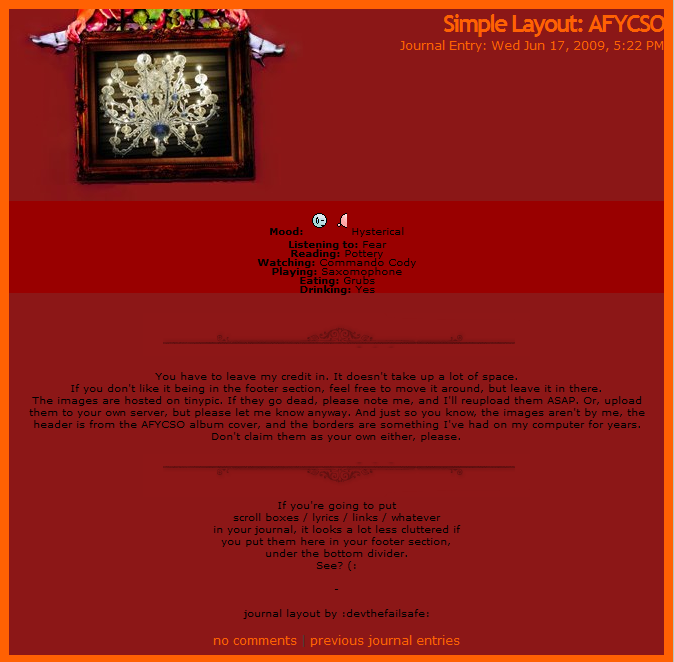 Simple Layout - AFYCSO by thefailsafe on DeviantArt