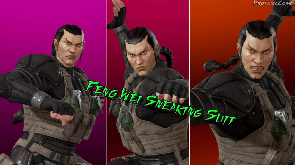 [Tekken 7 Outfit] Feng Wei Sneaking Suit by ProtonicCobra on DeviantArt