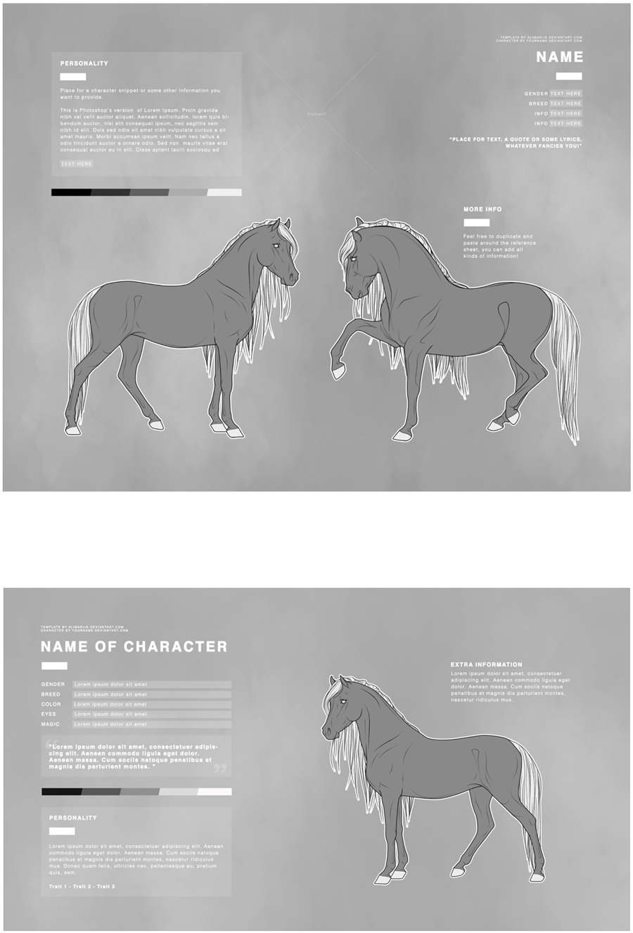 free to use reference sheet by alimarije on DeviantArt