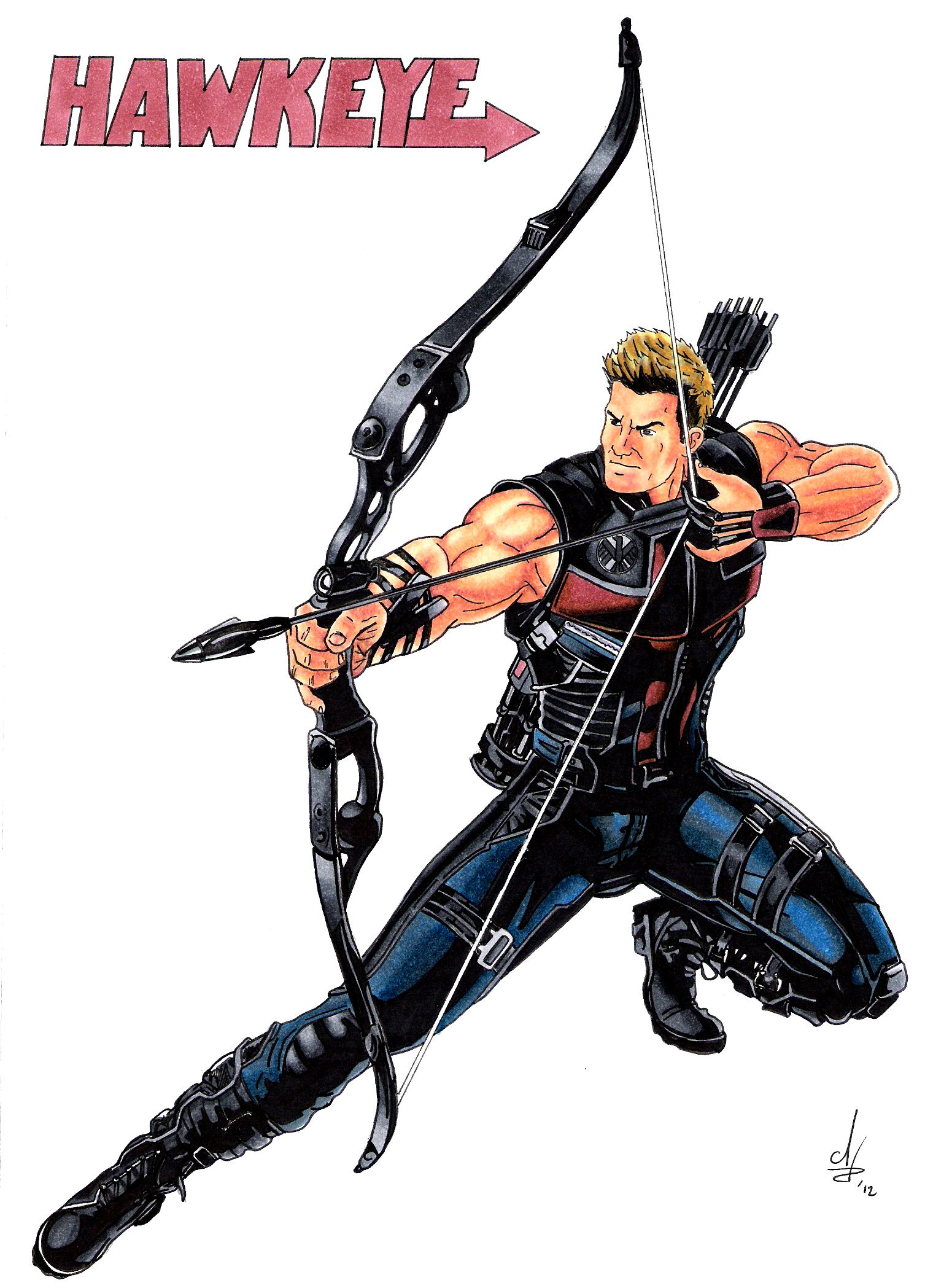 Hawkeye Cartoon Wallpaper