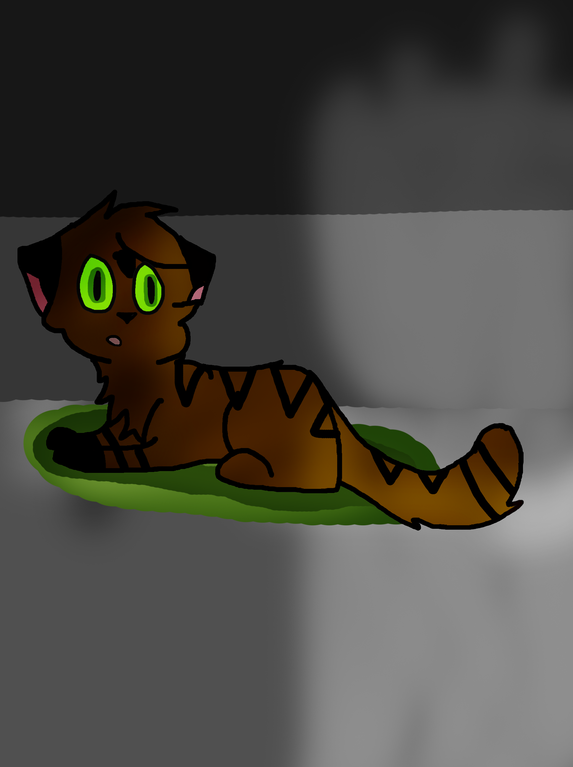 Cat in a Cave by SelverJellybean on DeviantArt