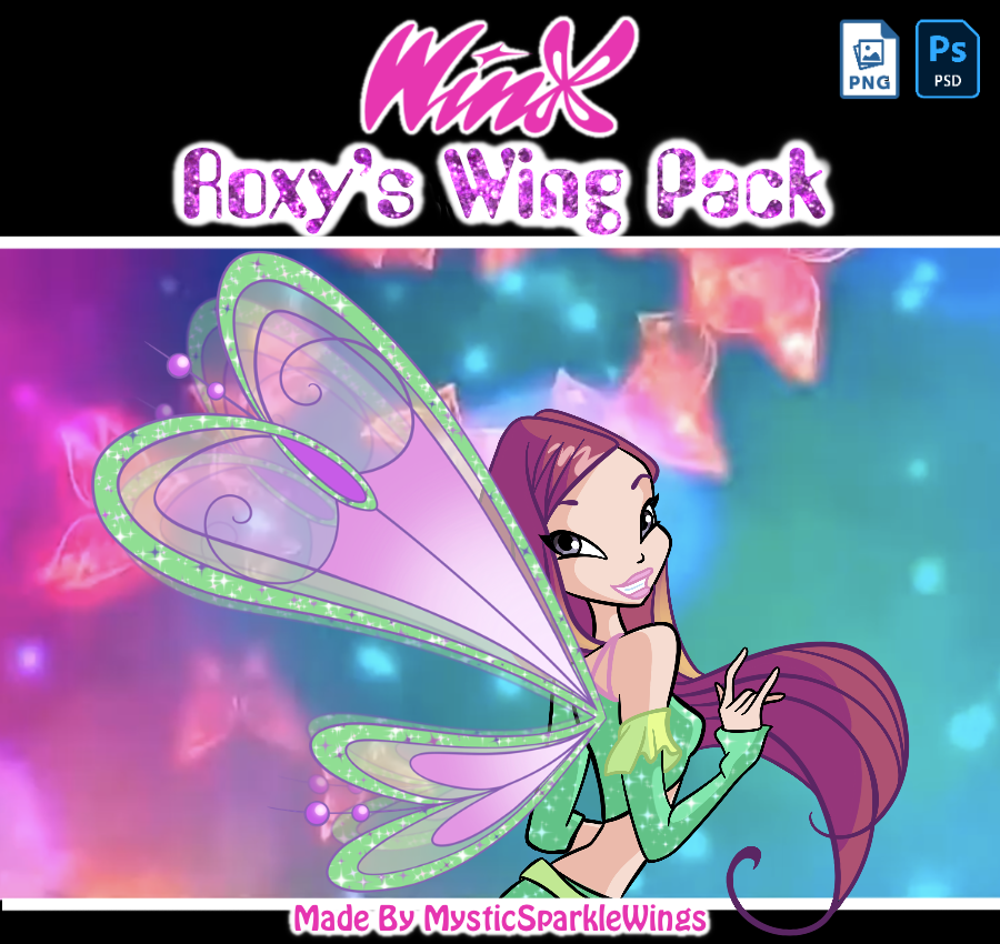 Winx Club: Roxy's Wing Pack by MysticSparkleWings on DeviantArt