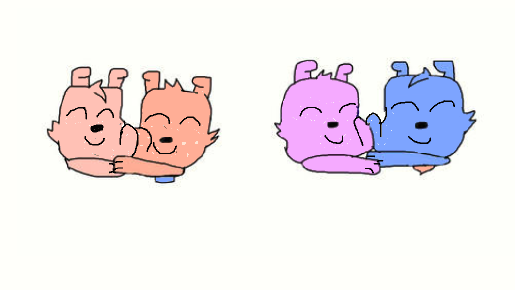 Baby Max and Baby Pheobe Hugging Azabell and A. by MsallieDog2 on DeviantArt