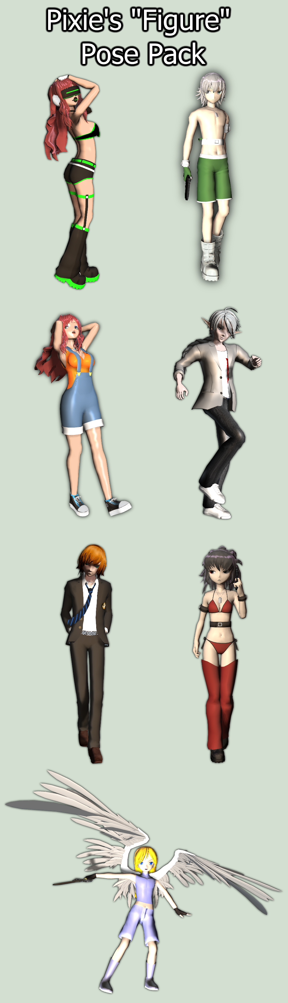 Pixie's Figure Pose Pack by MissingPixieSticks on DeviantArt