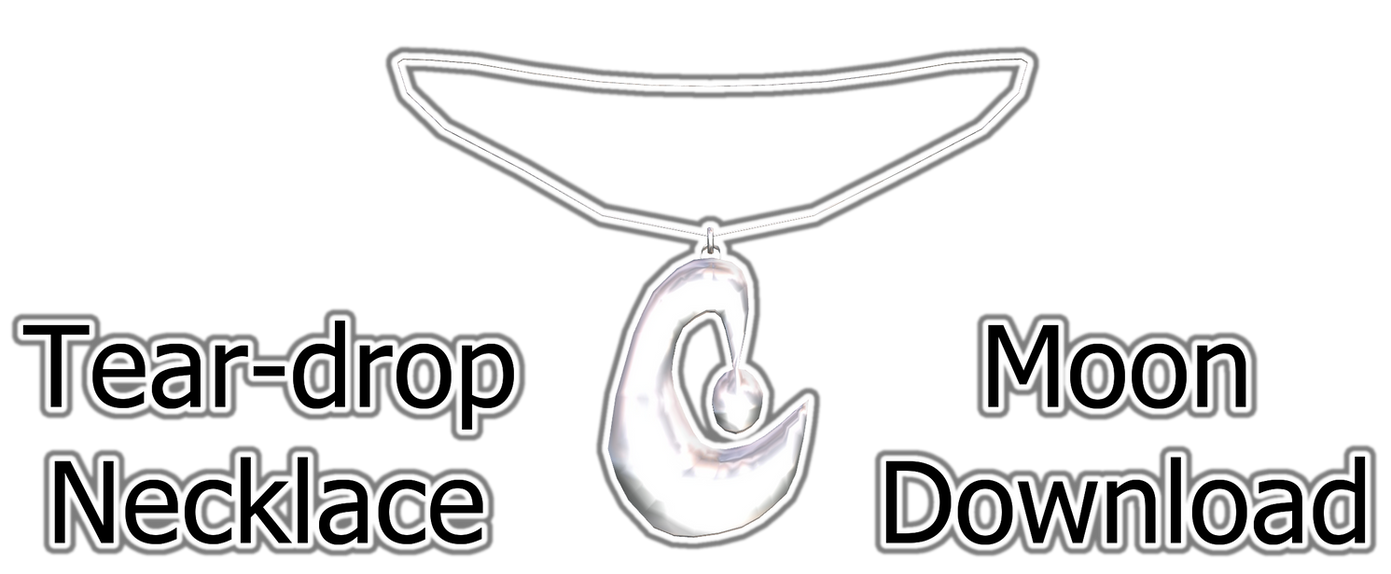 Tear-drop Moon Necklace by MissingPixieSticks on DeviantArt