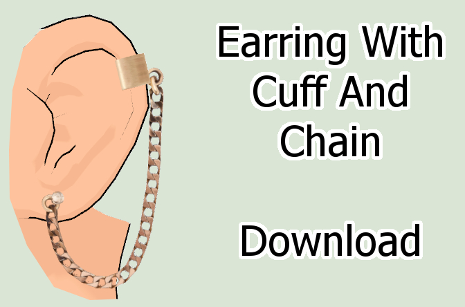 Earring With Cuff And Chain Download by MissingPixieSticks on DeviantArt