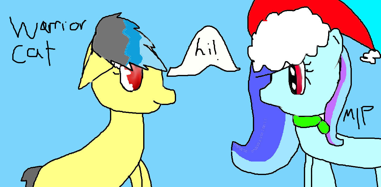 My OC meeting (My MLP and Warrior Cat) by ShockTailThewarrior on DeviantArt