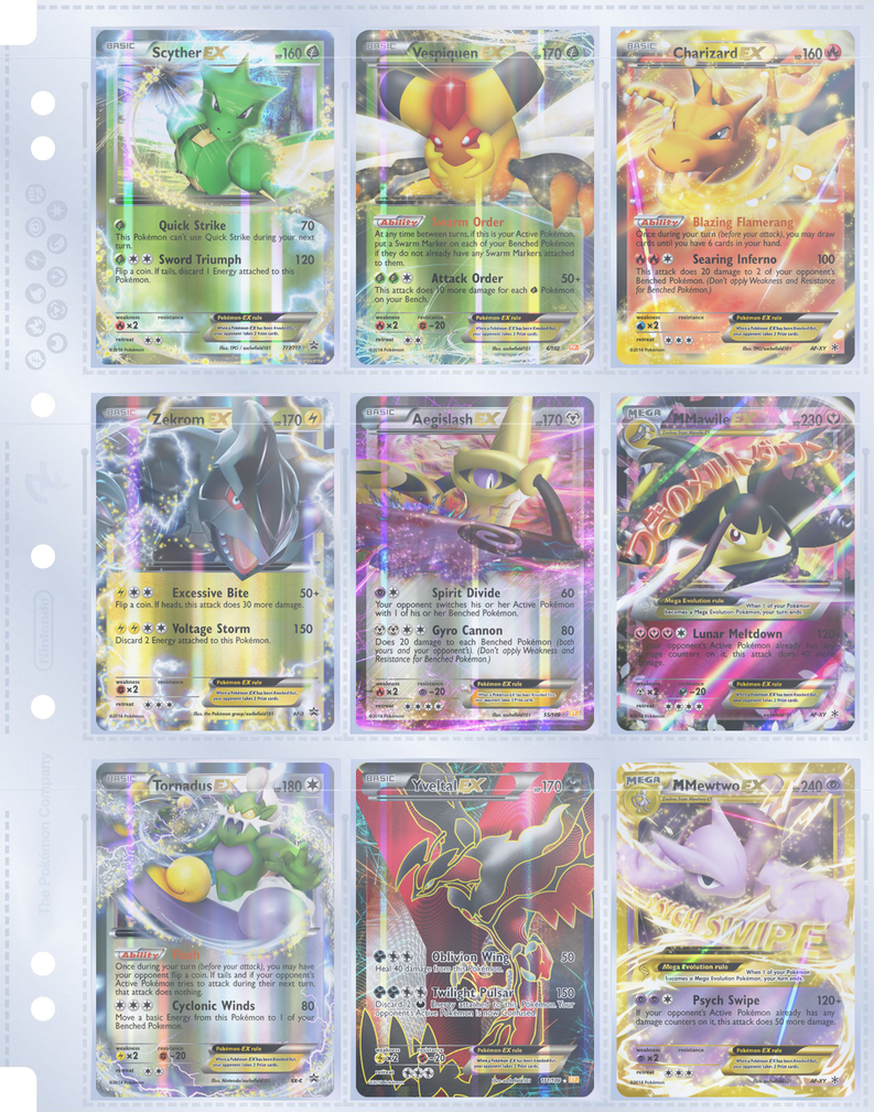 9 Pocket Trading Card Sheet - HD by aschefield101 on DeviantArt