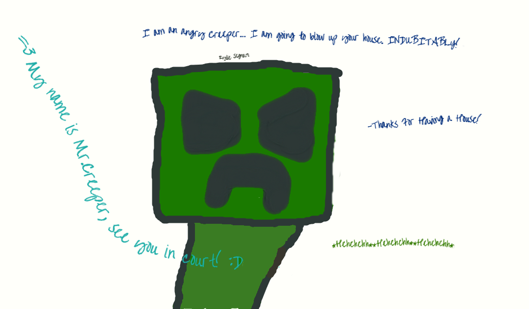 Angry CREEPER! (Minecraft) by CASY22222 on DeviantArt