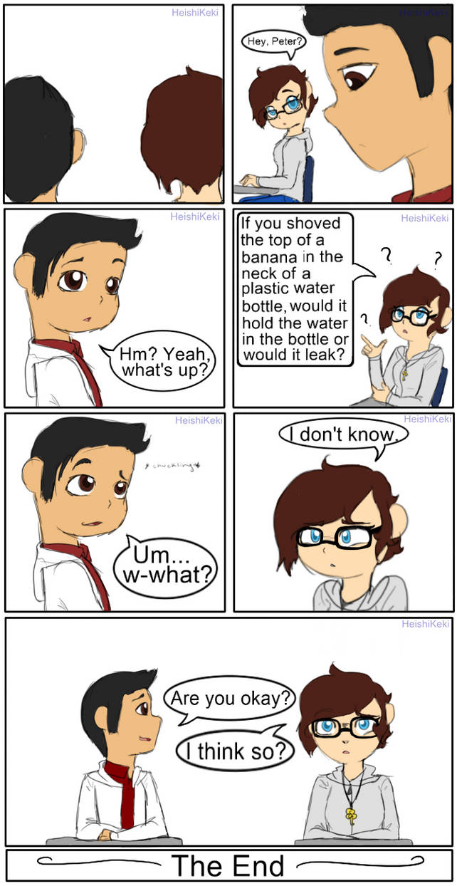 The Strange Question: IRL Conversation Comic by heishikeki on DeviantArt