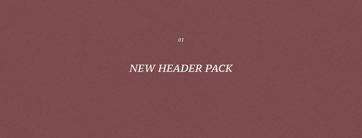 NEW HEADER PACK #01 by bluebirdgraphic on DeviantArt