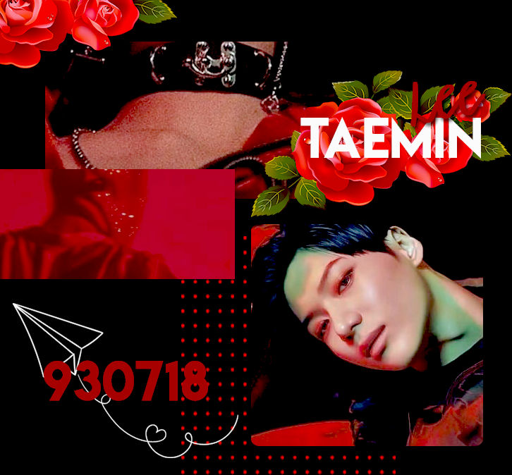 Template Red Rose Taemin by ittemin on DeviantArt