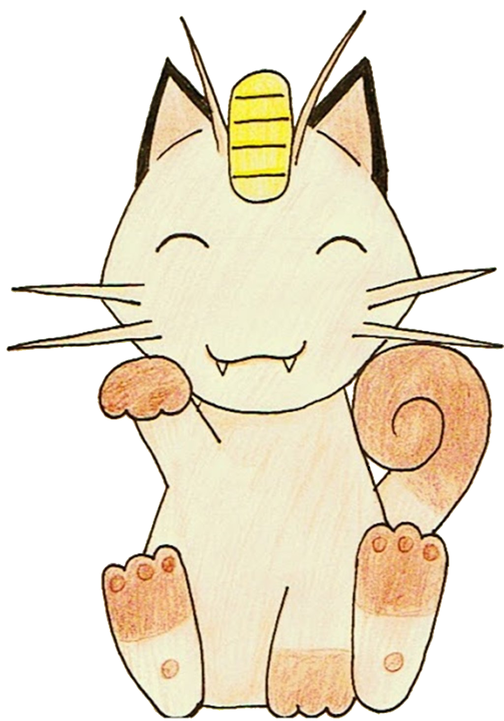 Lucky Meowth by SarahWithLove on DeviantArt