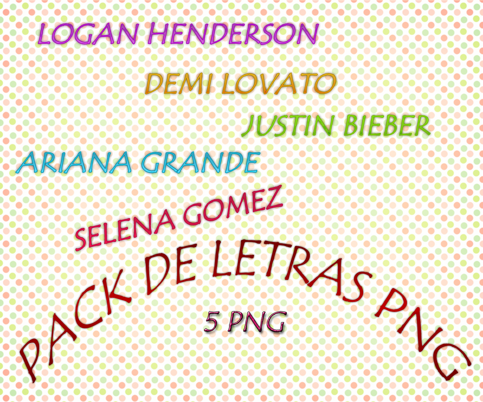 Pack De letras PNG by beautifulHeader on DeviantArt