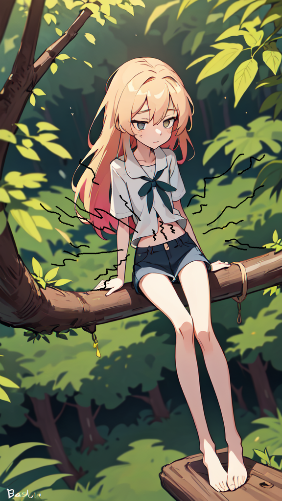 hungry anime girl stomach growling by thiniht on DeviantArt