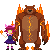Pixel Annie and Tibbers by LilMissSunBear on DeviantArt