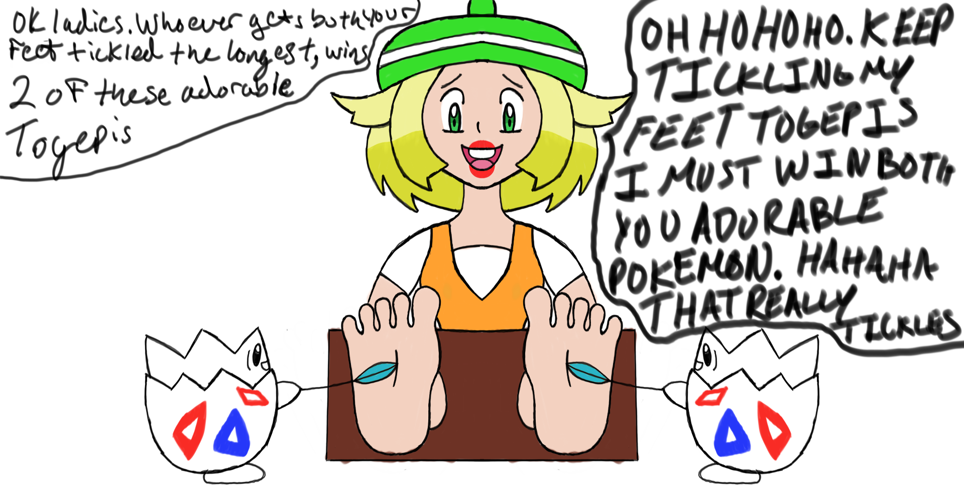 Bianca(Pokemon BW) Tickled #1 by BostonianJedi811 on DeviantArt