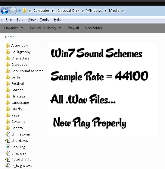 W7 Sound Schemes Wav Files Fix by PC2012 on DeviantArt