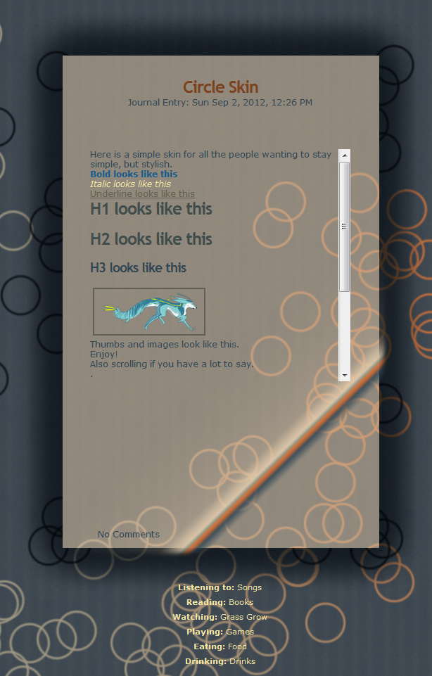 Circle Journal Skin by jaclynonacloud on DeviantArt