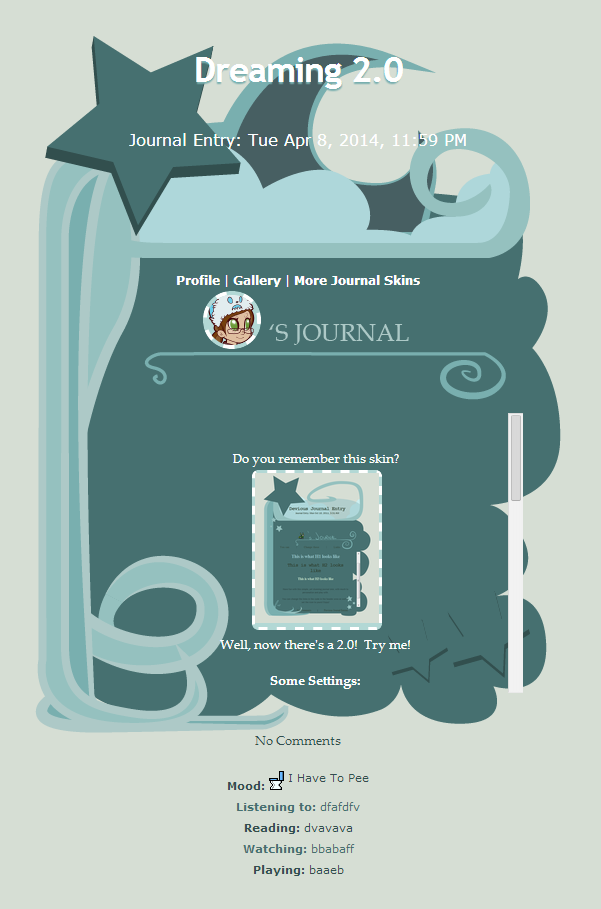 Dreaming Journal Skin 2.0 by jaclynonacloud on DeviantArt