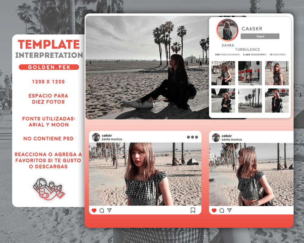 Instagram Template By Golden.pek by goldenpek on DeviantArt
