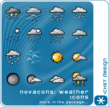 Novacons Weather Icons by digitalchet on DeviantArt