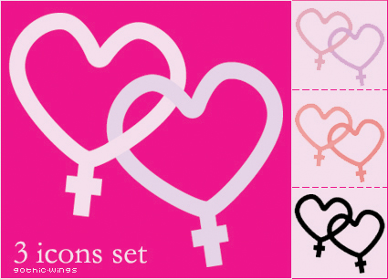 Girly Hearts by gwicons on DeviantArt