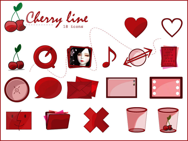 The Cherry Line Window XP by gwicons on DeviantArt