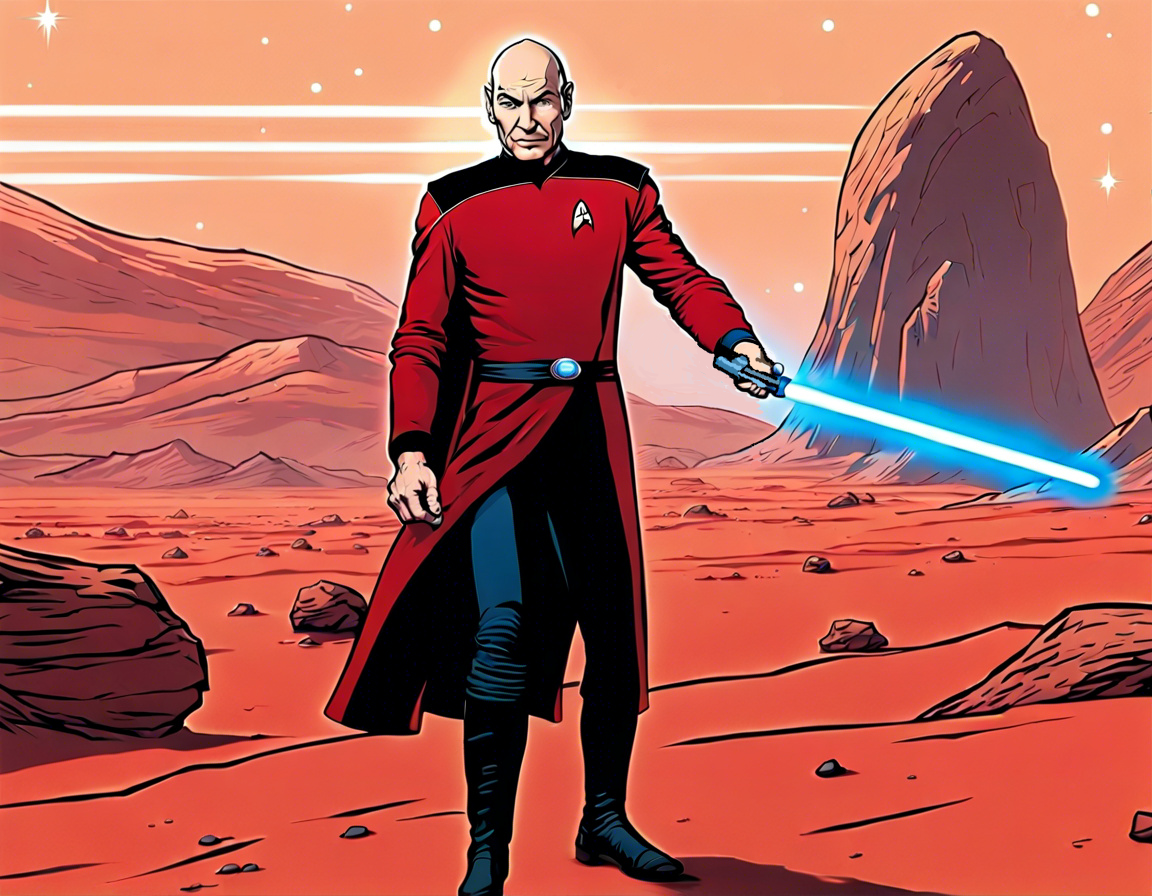 Captain Picard as a Jedi Knight by mnjedi on DeviantArt