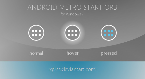 Android Metro Start orb [v2] - for Windows 7 by XprSS on DeviantArt