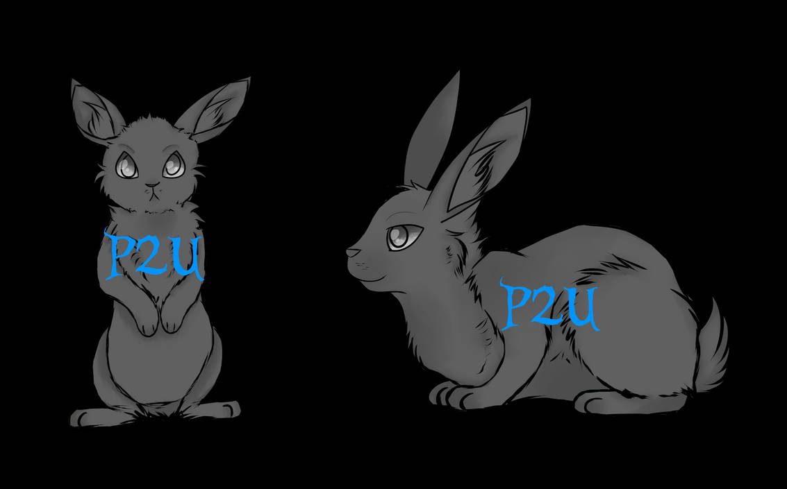 P2U - Rabbit Lineart by sparkeythehamster on DeviantArt