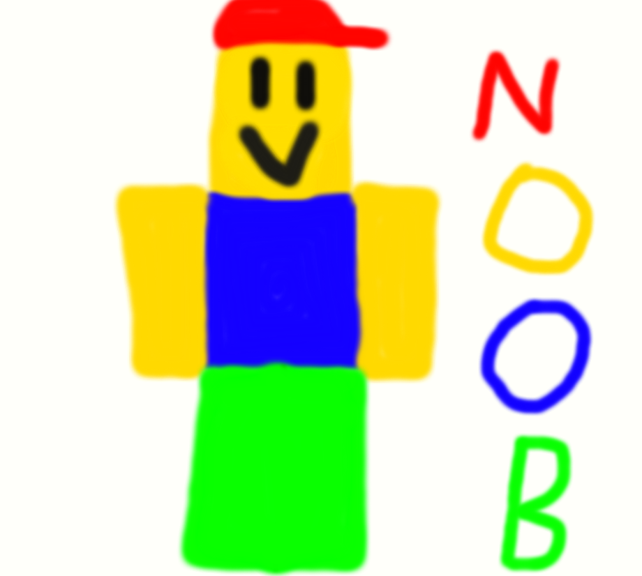 ROBLOX N00B (with red baseball cap) by NoobKid on DeviantArt
