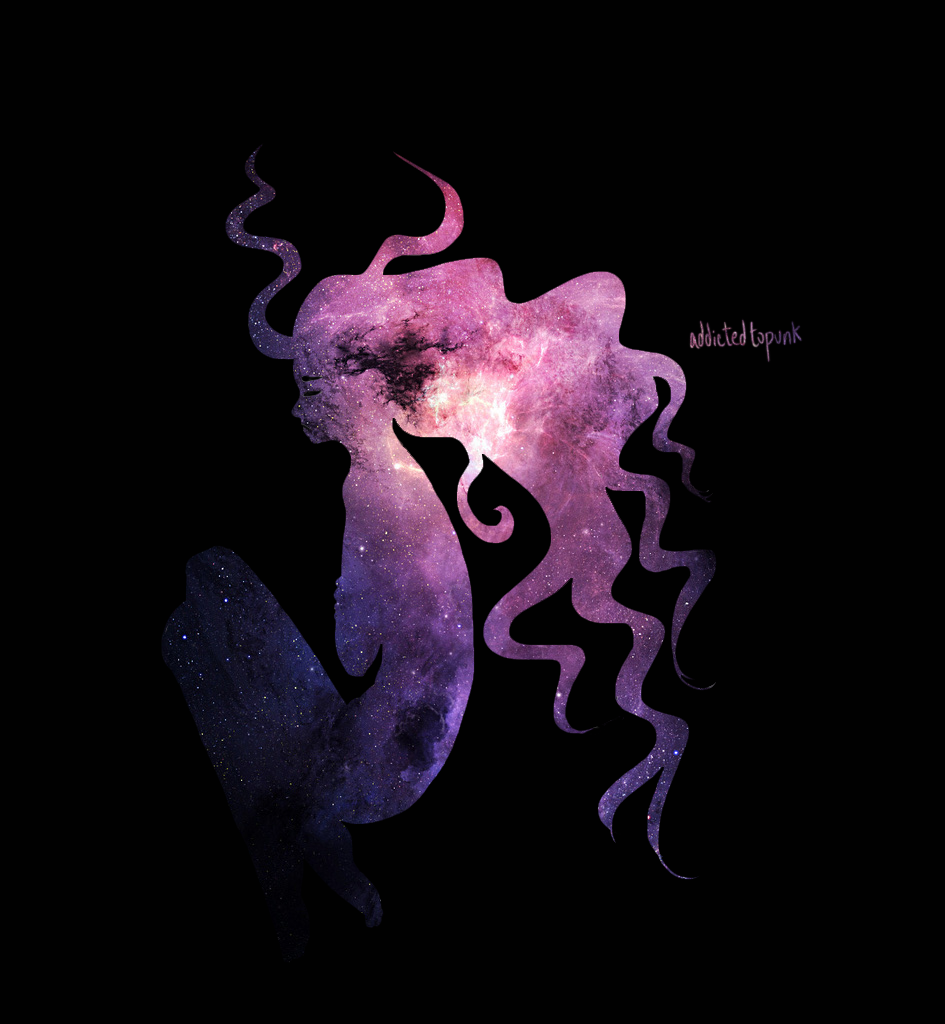 Galaxy hair by addictedtopunk on DeviantArt