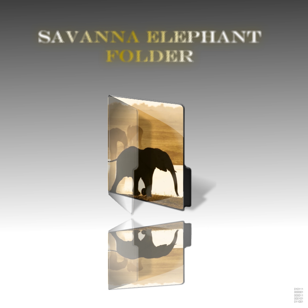 Savanna Elephant Folder by centpushups on DeviantArt