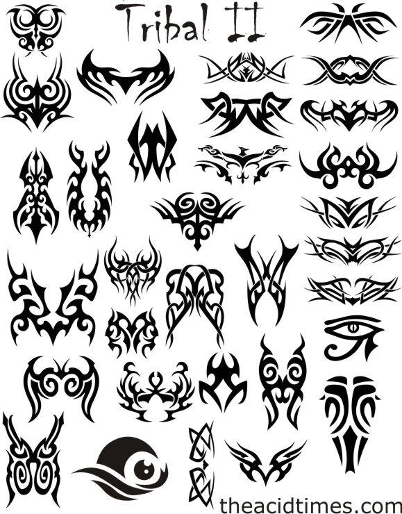 Tribal Vector Set 2 by AcidaSeee on DeviantArt