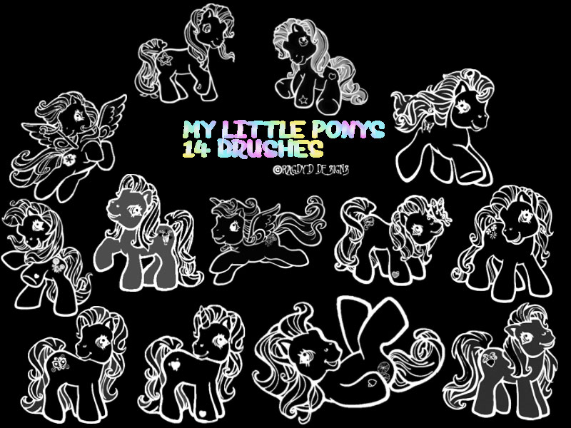 My Little Pony Brushes by RagdyDesigns on DeviantArt