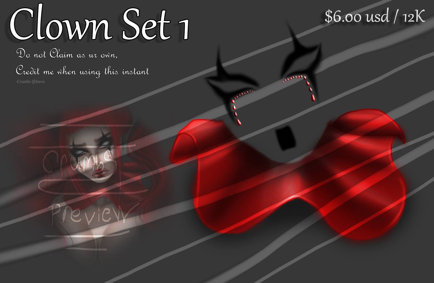 Clown Set 1 by CrumbCakesz on DeviantArt