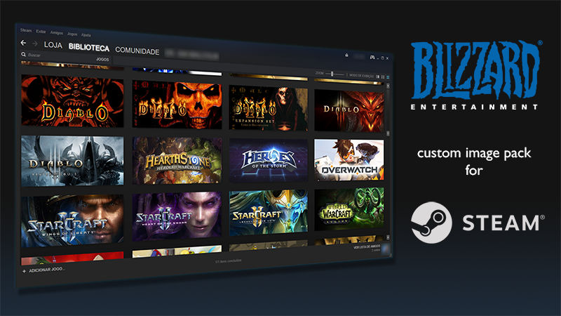 Blizzard games - Steam art pack by MrMooons on DeviantArt