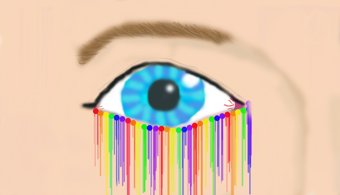 Rainbow tears by Fruitlooptucan on DeviantArt