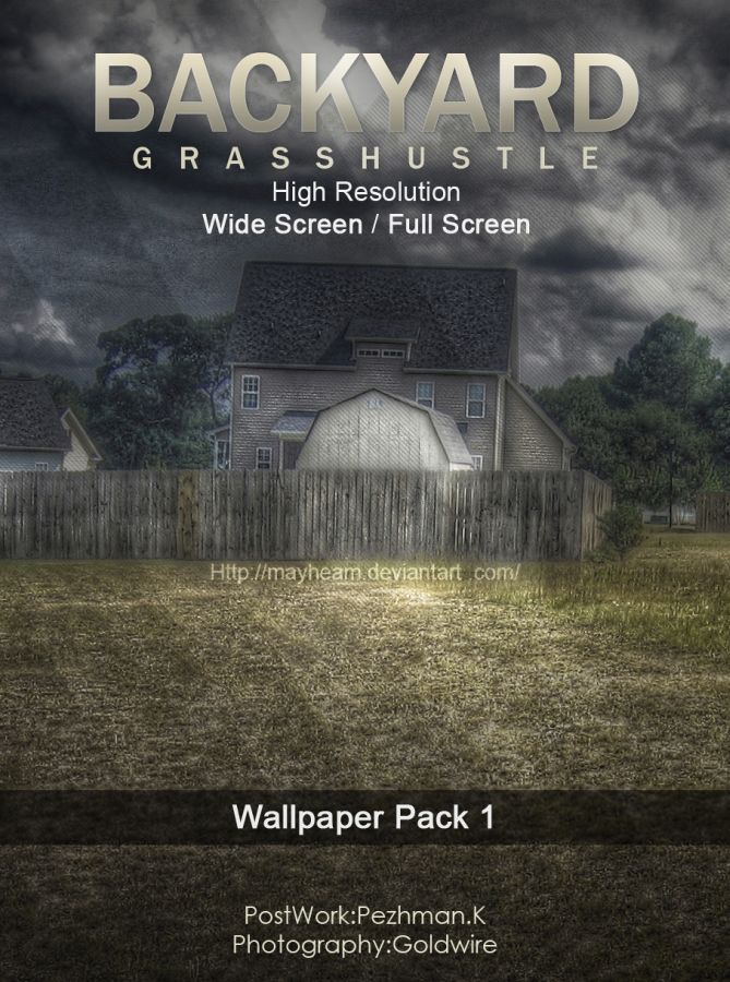 Wallpaper Pack 1 'Backyard ' by Mayheam on DeviantArt